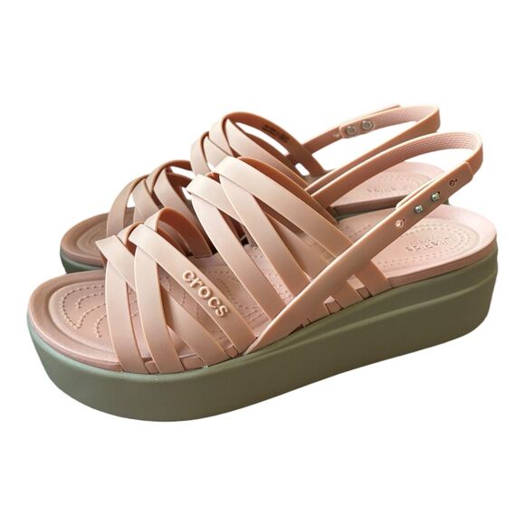 CROCS | Shoes | Crocs Literide Brooklyn Strappy Pink Blush Sandals ...